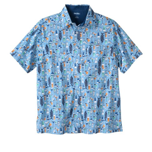 Kingsize Men's Big & Tall The No-tuck Casual Short Sleeve Shirt - 5xl ...