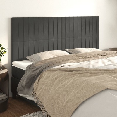 Vidaxl 4x Headboards Home Indoor Bed Accessory Bedroom Upholstered ...