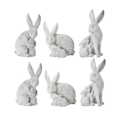 Achla Designs Rabbit Outdoor Garden Lawn Statue Charcoal : Target