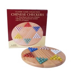 The Canadian Group Classic Games Wood Chinese Checkers Set | Board & 60 ...