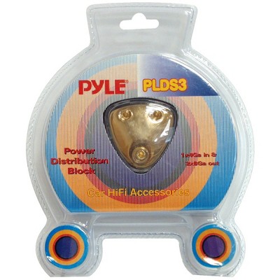 Pyle 3-way Power Distribution Block With Gold-plated Finish And Allen ...