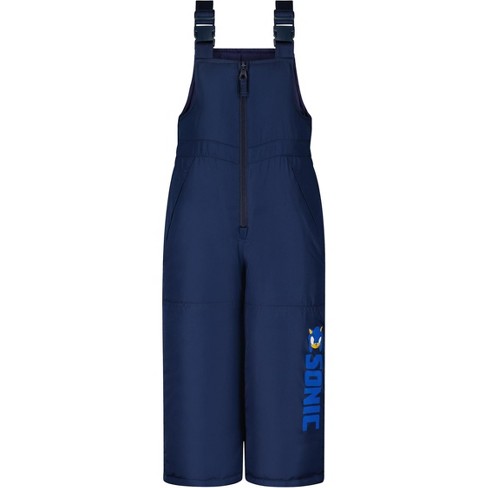 Sonic The Hedgehog Big Boys Heavyweight Snow Bib, Navy Blue, 10 : Target