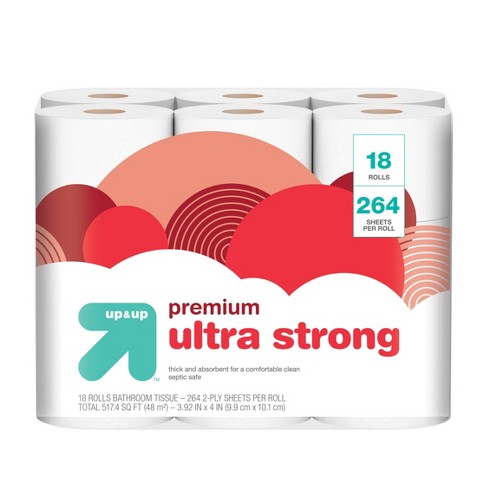 Premium Ultra Strong Toilet Paper - 18 Rolls - Up & Up™ : Target