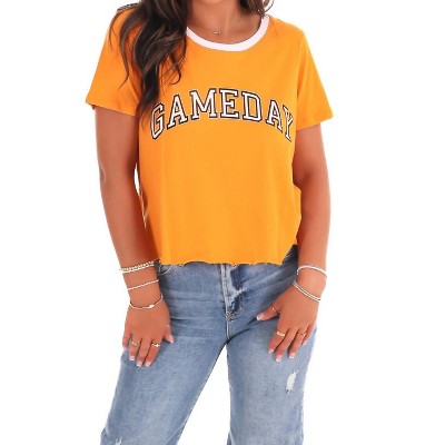 Women's Gameday Tennessee Crop Tee Top - Precision Apparel L : Target