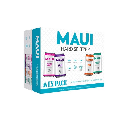 Maui Brewing Hard Seltzer Variety Pack - 12pk/12 Fl Oz Cans : Target
