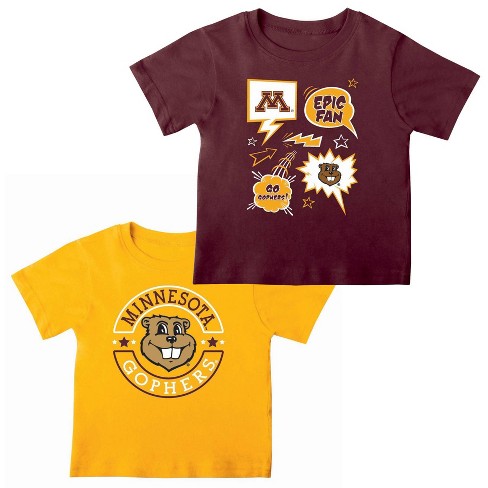 Ncaa Minnesota Golden Gophers Toddler Boys' 2pk T-shirt : Target