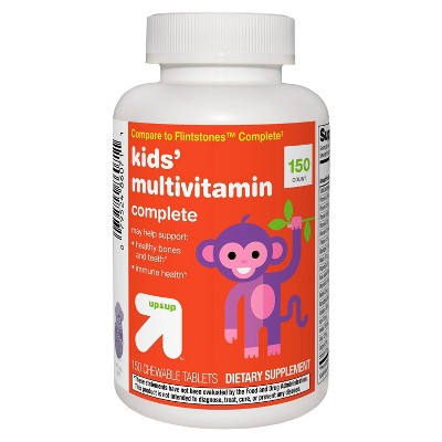Kids' Complete Multivitamin Chewable Tablets - Orange, Grape & Cherry ...