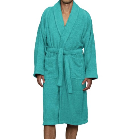 100% Cotton Ultra-soft Terry Adult Unisex Lightweight Luxury Bathrobe ...