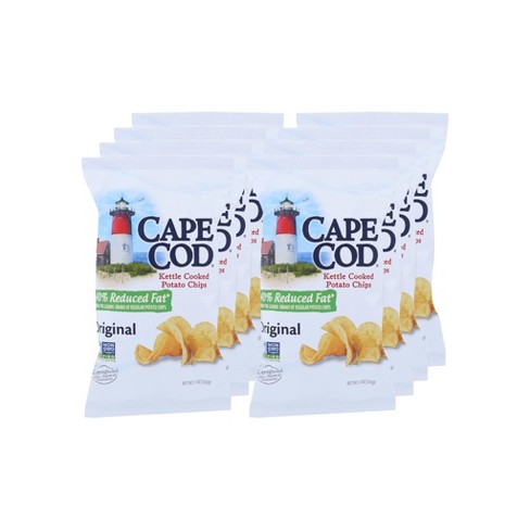 Cape Cod Original Potato Chips Reduced Fat - Case Of 8/5 Oz : Target