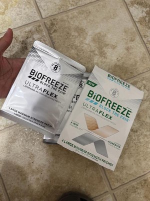 Biofreeze Lidocaine Ultraflex Joint and Muscle Pain Relievers Patch - 4ct : Target