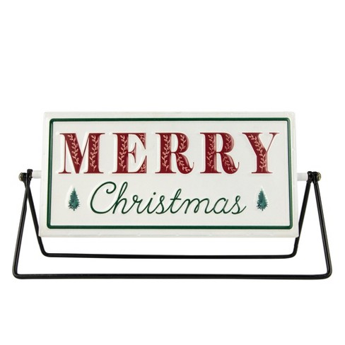 Northlight Merry Christmas/holiday Market Reversible Sign - 10.25" : Target