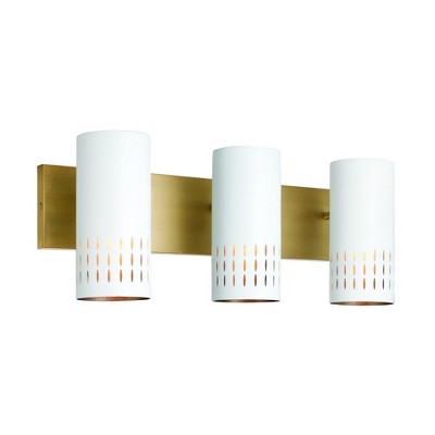 Capital Lighting Reece 1 - Light Wall Light In Aged Brass/white : Target