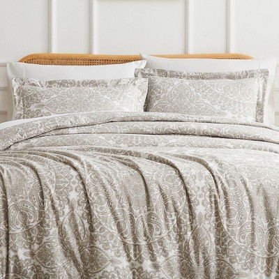 Southshore Fine Living Ashanti Oversized 3-piece Duvet Cover Set Bone ...