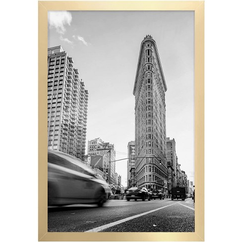 Americanflat 24x36 Poster Frame In Gold With Polished Plexiglass ...