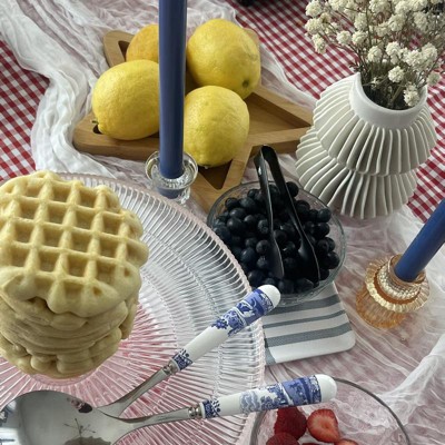 Ribbed Large Glass Cake Stand Clear - Threshold™ : Target