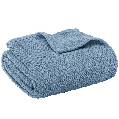 Pavilia Luxury Fleece Blanket Throw For Bed, Soft Lightweight Plush ...