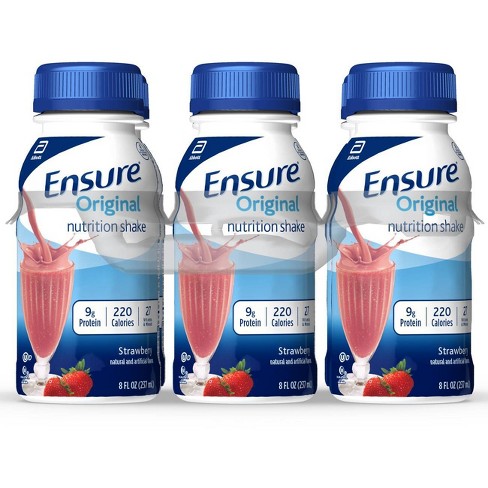 Ensure Original Nutrition Shake - Strawberry - 6ct/48 Fl Oz : Target