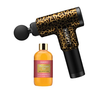 Purify Electric Rechargeable Handheld Massager Machine With Lavender ...