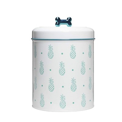Amici Pet Zentangle Dog Bone Design Metal Storage Canister, 270 Oz ...