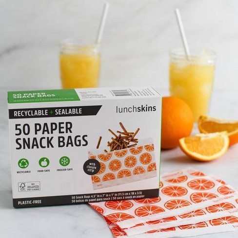 Lunchskins Recyclable Paper Snack Bags - 50ct : Target