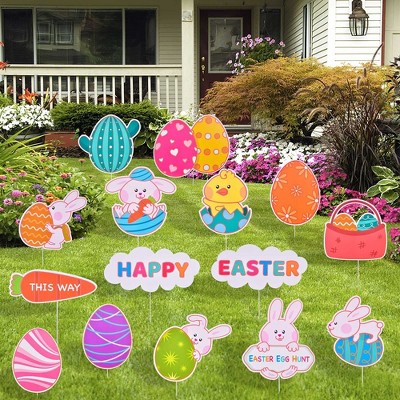 Nifti Nest 15 PCS Easter Yard Signs : Target