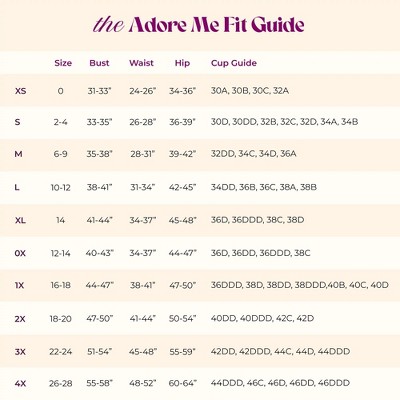 Adore Me Women's Evah Balconette Bra 36C / Jet Black. : Target