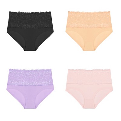 Hanes Premium Women's 4pk Tummy Control Briefs Underwear - Fashion Pack ...