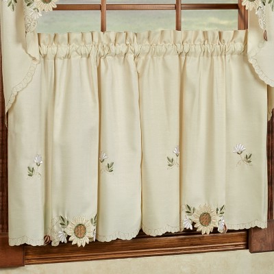Sweet Home Collection | Adirondack Cotton Kitchen Window Curtains, 36 ...