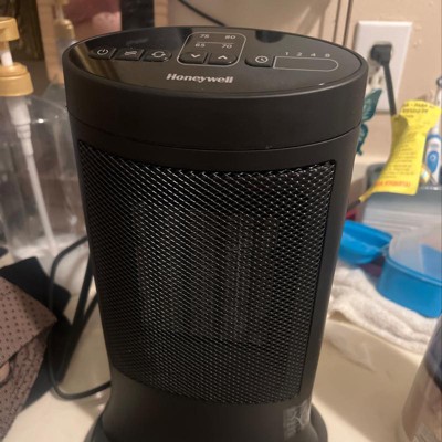 Honeywell Digital Ceramic Compact Tower Heater Black: Indoor Space ...