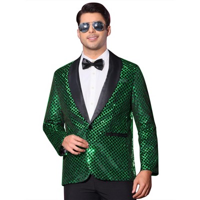 Lars Amadeus Men's Halloween Peak Collar Wedding Party Prom Velvet Suit ...