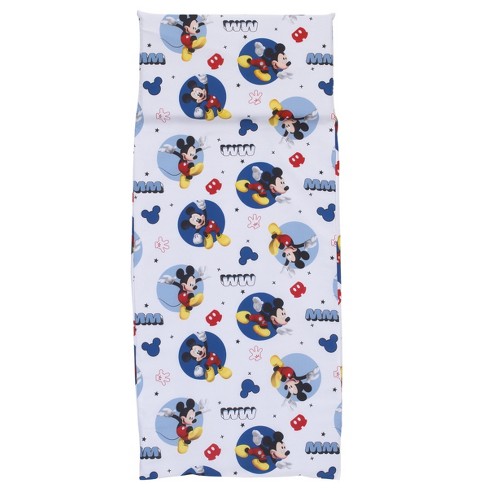 Nojo Disney Mickey Mouse Preschool Nap Pad Sheet In Blue : Target