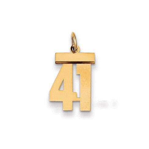 Black Bow Jewelry 14k Yellow Gold, Athletic Collection, Small Polished ...