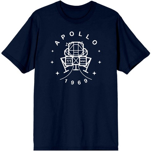 Nasa Apollo 11 Men’s Navy Blue Graphic Tee-m : Target