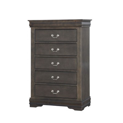 dressers with Five Spacious Drawers, Smooth Center Metal Glides, and ...