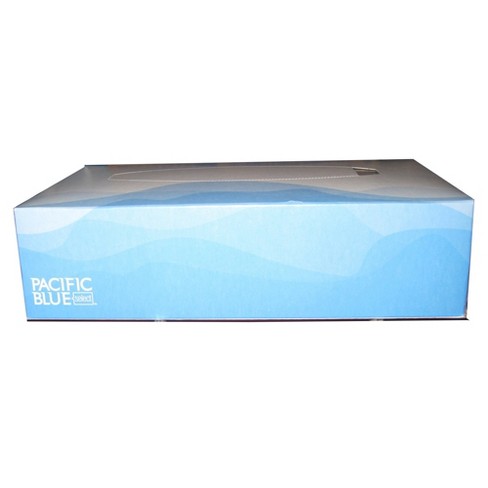 Pacific Blue Select 2-ply Facial Tissue Flat Box 100 Count, 1 Flat Box ...