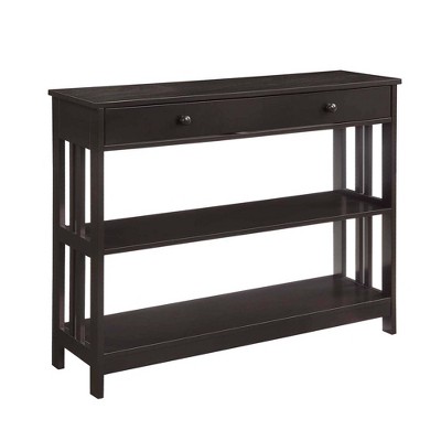 Mission 1 Drawer Console Table Espresso - Breighton Home : Target