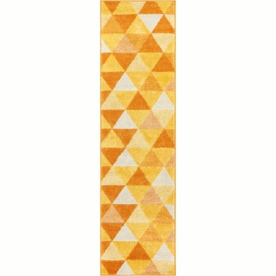 Isometry Modern Geometric Triangle Soft Area Rug : Target