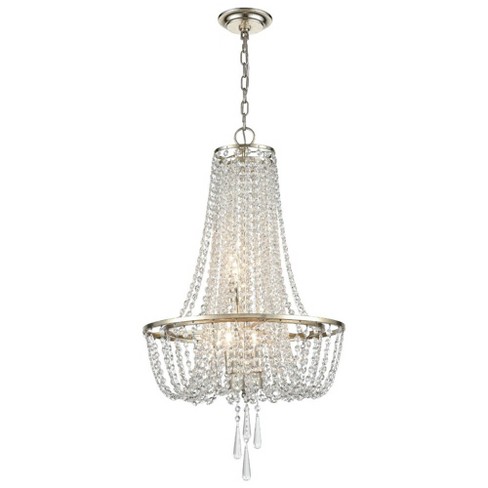 Crystorama Lighting Arcadia 4 - Light Chandelier In Antique Silver : Target