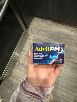 Advil Pm Pain Reliever/nighttime Sleep Aid Caplets - Ibuprofen (nsaid ...