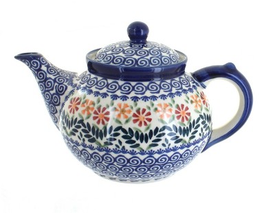 Blue Rose Polish Pottery Garden Bouquet Large Teapot : Target