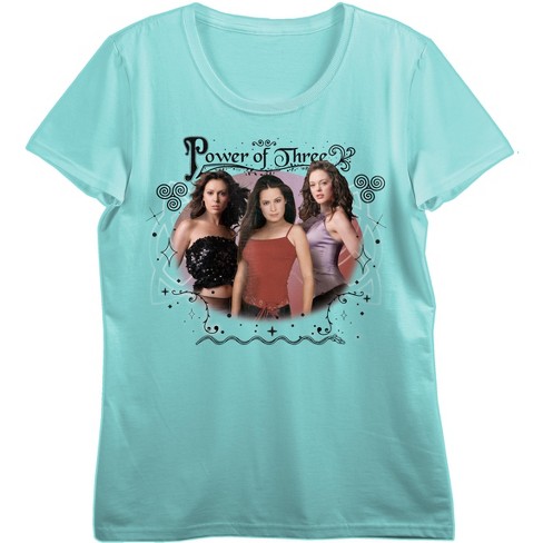 Charmed 1998 The Power Of Three Crew Neck Short Sleeve Mint Women's ...