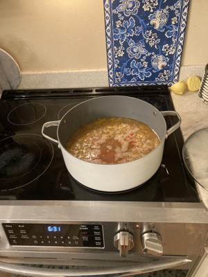 8qt Nonstick Ceramic Coated Aluminum Wide Stock Pot Blue - Figmint ...