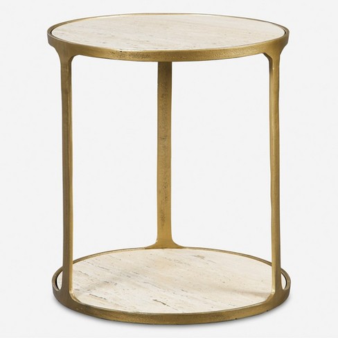 Uttermost Clench Brass Side Table : Target