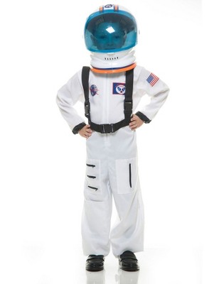 Charades Boy's Deluxe White NASA Junior Astronaut Costume : Target