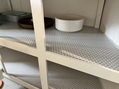Con-tact 18"x16' Adhesive Shelf Liner - Simple Honeycomb Gray : Target