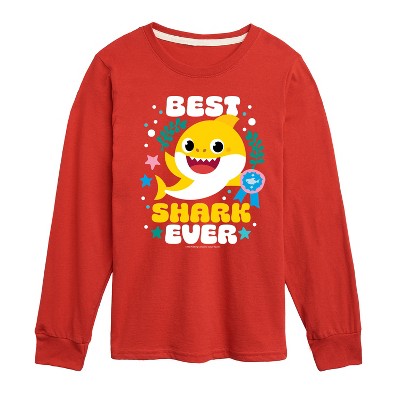 Boys' - Baby Shark - Best Shark Ever Long Sleeve Graphic T-Shirt : Target