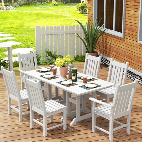 Westintrends Malibu 7 Piece Outdoor Patio Dining Set Outdoor Dining ...