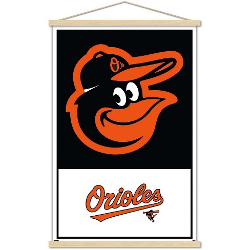 Trends International Mlb Baltimore Orioles - Logo 22 Magnetic Framed ...