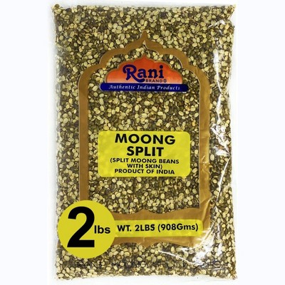 Moong Split (split Moong Beans W/skin) - 32oz (2lbs) 908g - Rani Brand Authentic Indian Products ...
