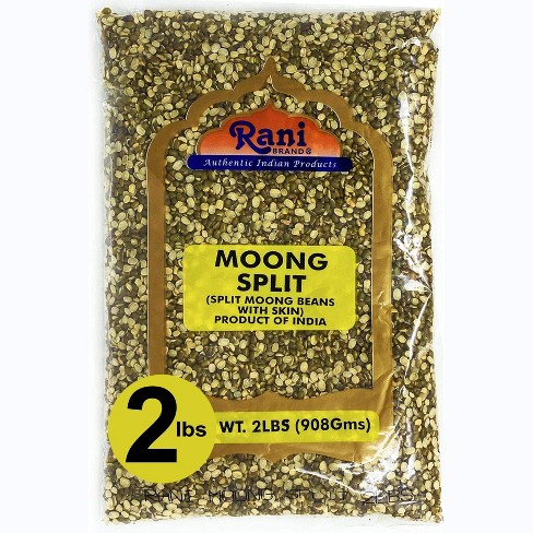 Moong Split (split Moong Beans W/skin) - 32oz (2lbs) 908g - Rani Brand ...